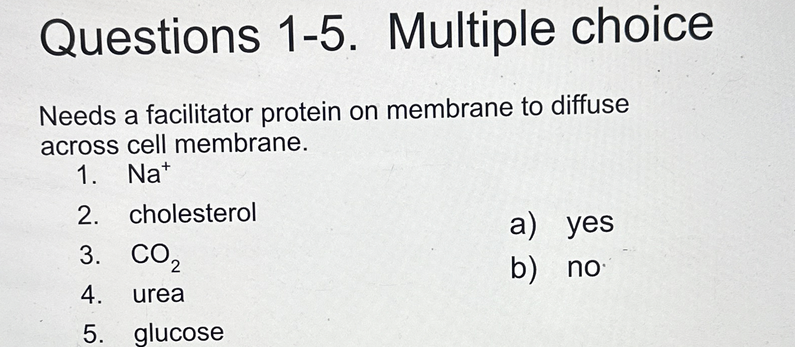Solved Questions 1-5. ﻿Multiple choiceNeeds a facilitator | Chegg.com