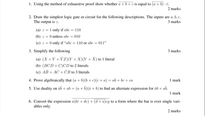 Solved 1. Using the method of exhaustive proof show whether | Chegg.com