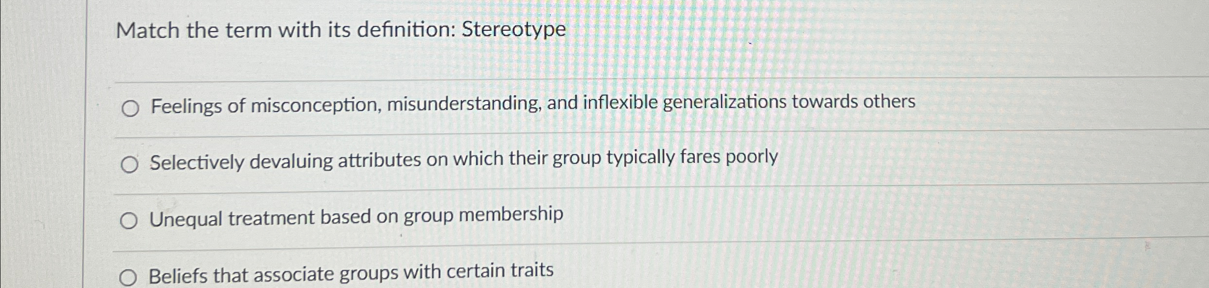 Solved Match the term with its definition: | Chegg.com