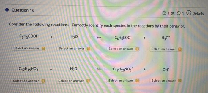 Solved Question 16 1 pt 1 Details Consider the following | Chegg.com