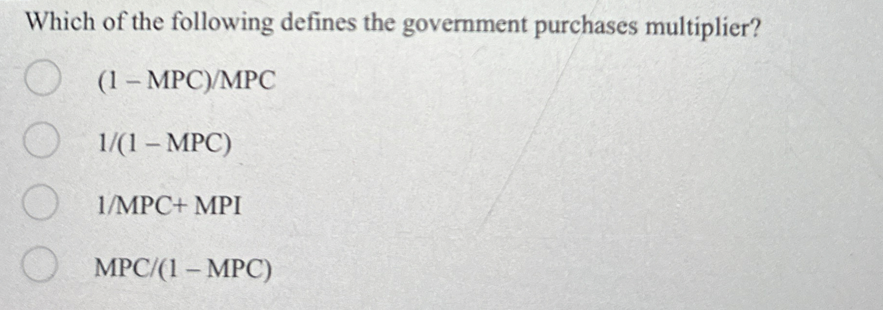 Solved Which of the following defines the government | Chegg.com