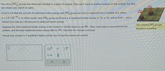 Solved Two nitro (NO2) groups are chemically bonded to a | Chegg.com
