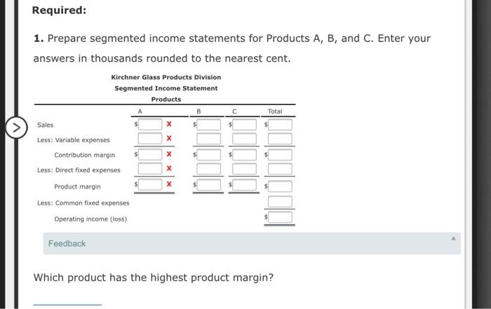 Solved Segmented Income Statements, Adding and Dropping | Chegg.com