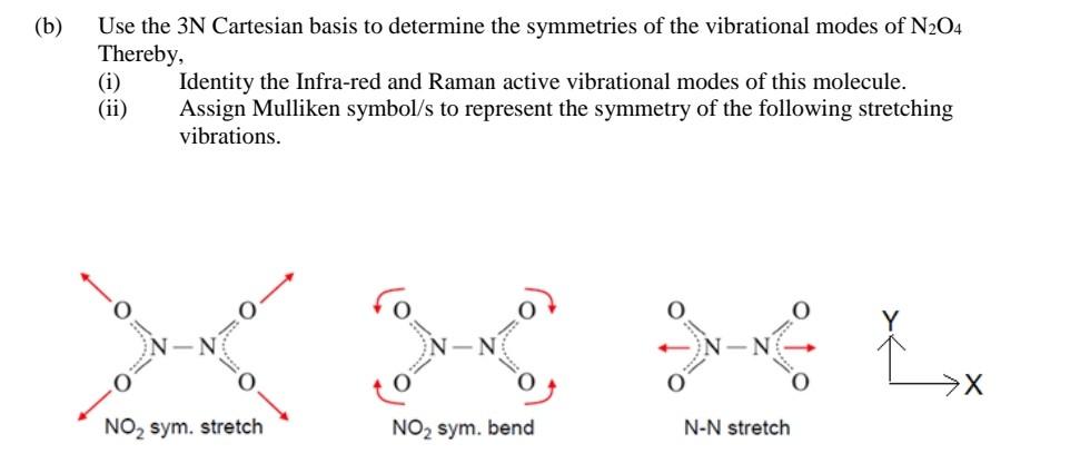 Solved (b) Use the 3N Cartesian basis to determine the | Chegg.com