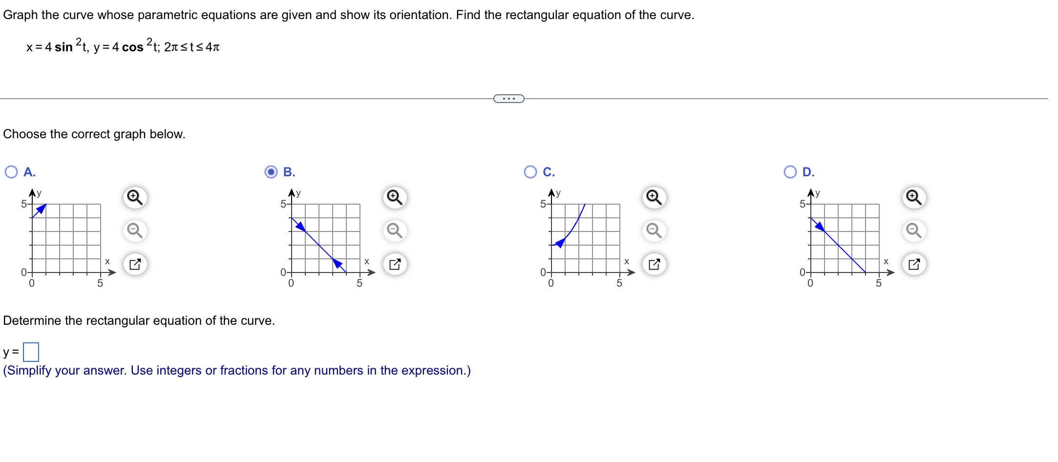 Solved Graph The Curve Whose Parametric Equations Are Given