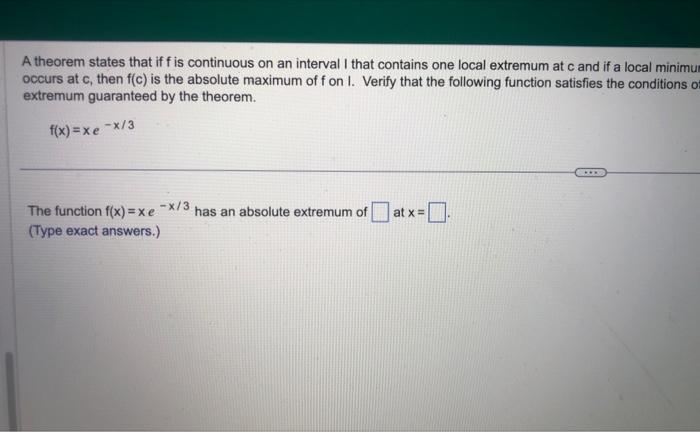 Solved A theorem states that if f is continuous on an | Chegg.com