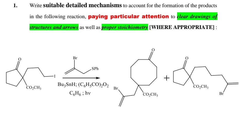 Write suitable detailed mechanisms to account for the | Chegg.com