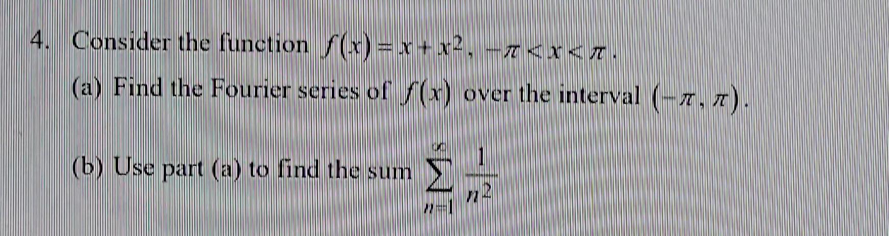 Solved Consider the function | Chegg.com