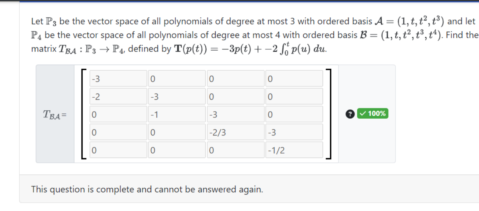 Solved Let P3 ﻿be the vector space of all polynomials of | Chegg.com