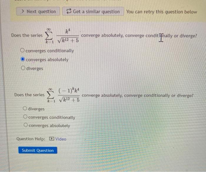 Solved > Next question Get a similar question You can retry | Chegg.com