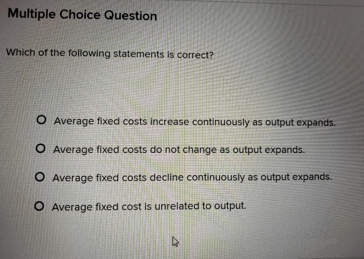 Solved Multiple Choice QuestionWhich of the following | Chegg.com
