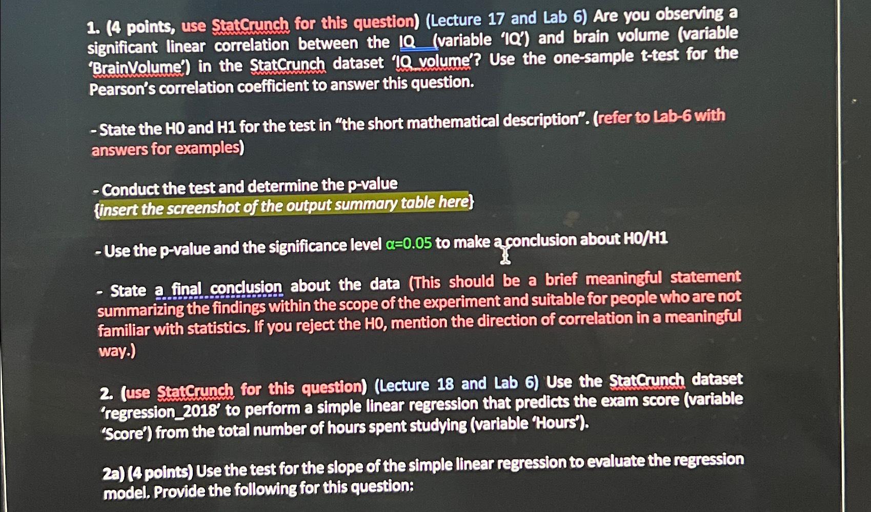Solved (4 ﻿points, use StatGrunch for this | Chegg.com