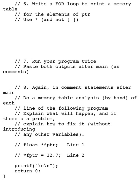 Solved int main() { srand( (unsigned int) time(NULL)); // 1. | Chegg.com