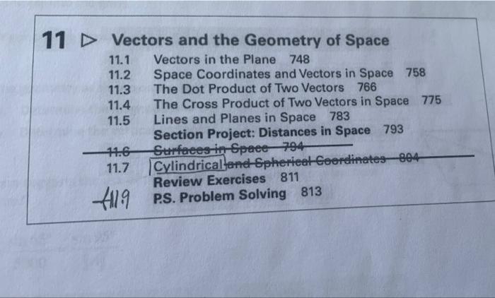 Solved 11 D Vectors and the Geometry of Space 11.1 Vectors | Chegg.com