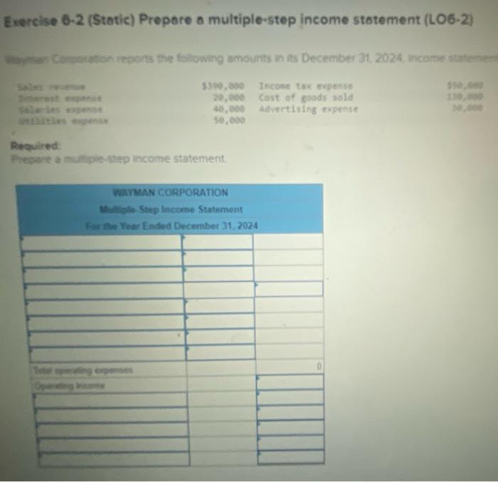 Solved Exercise 6.1 (Static) Colculate cost of goods sold | Chegg.com