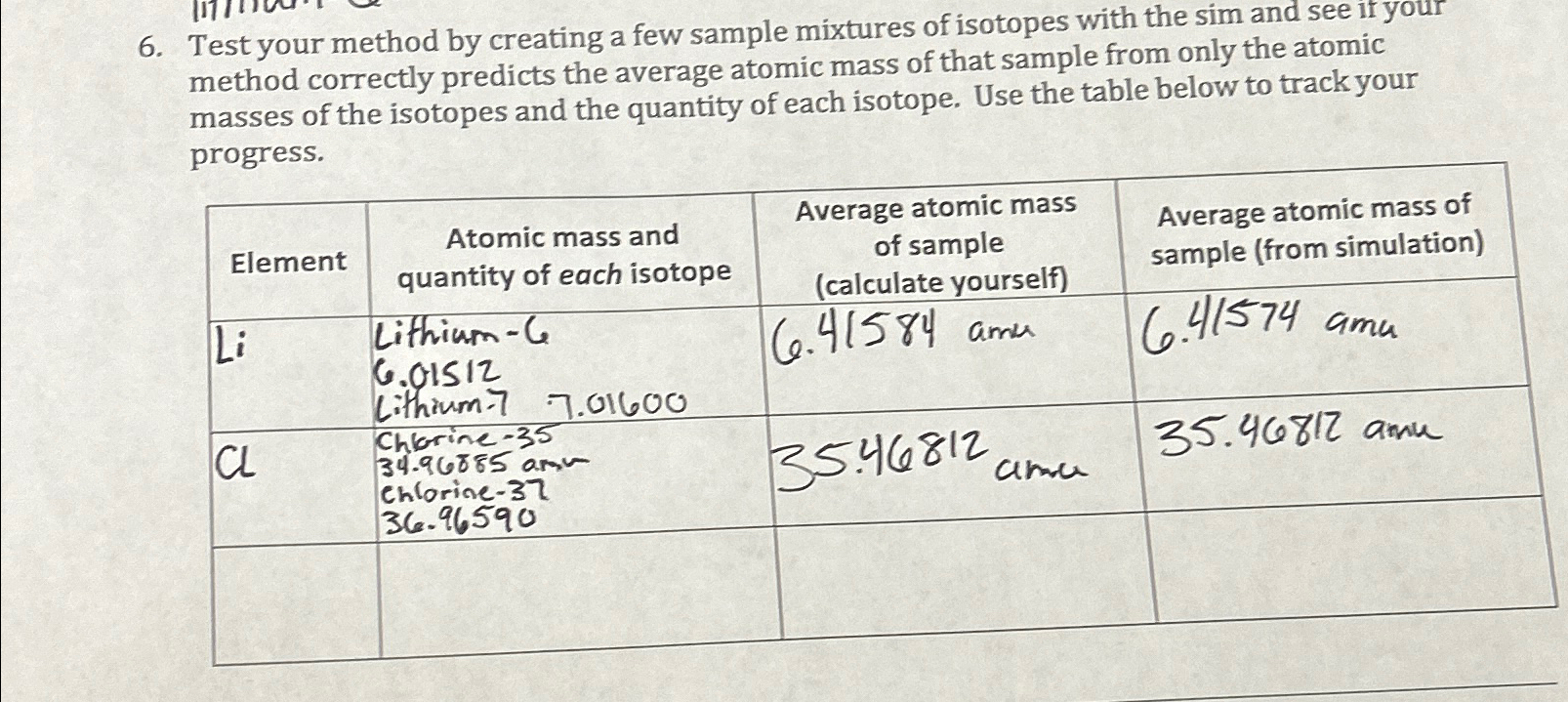 Solved Test your method by creating a few sample mixtures of | Chegg.com