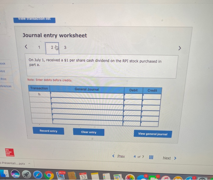 Solved westments Assignment Saved Help Sy Prepare journal | Chegg.com
