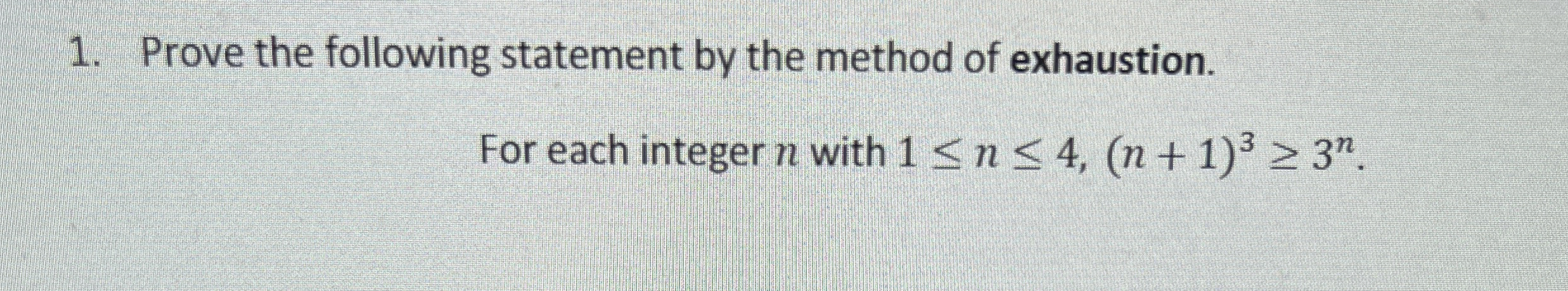 Solved Prove the following statement by the method of | Chegg.com