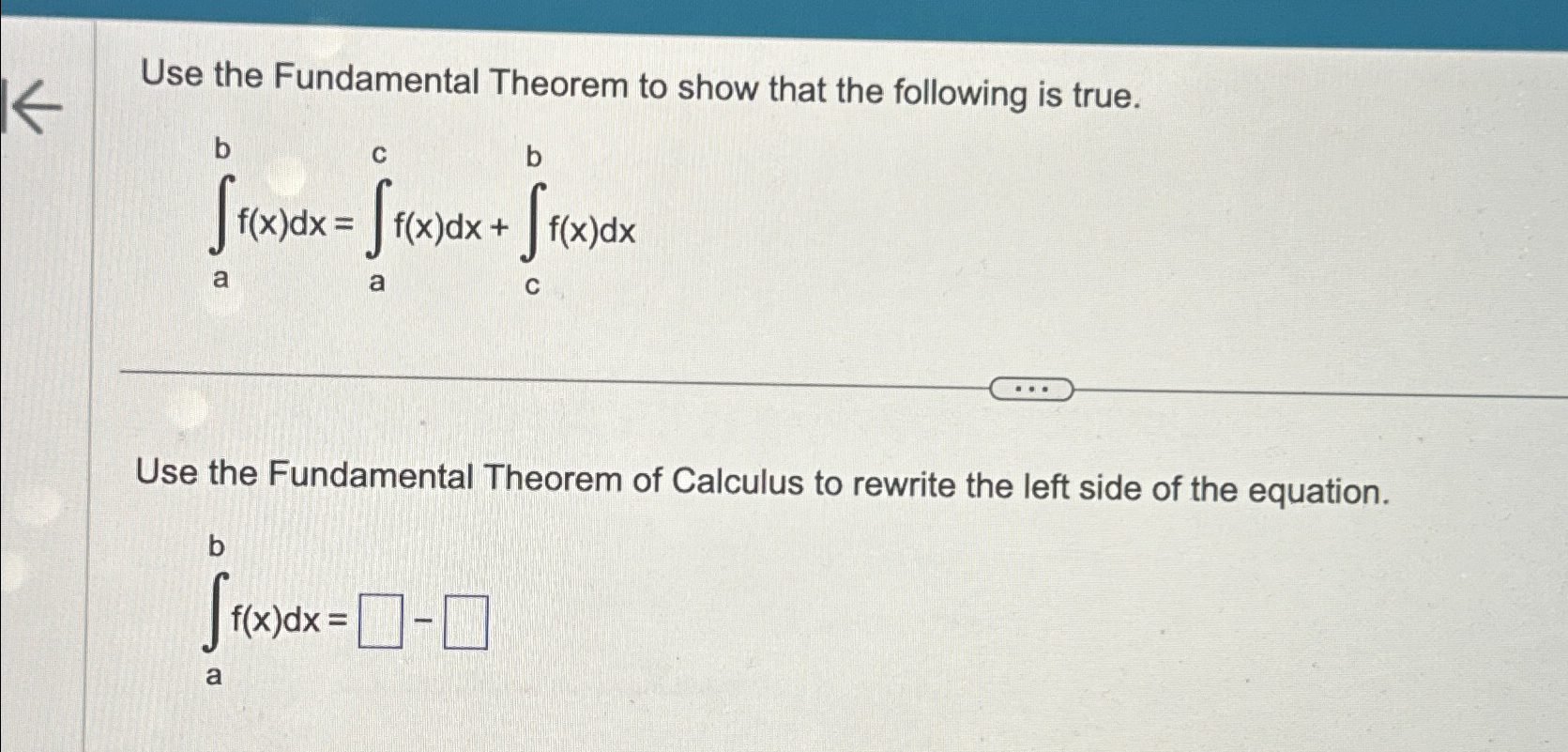 Solved Use the Fundamental Theorem to show that the | Chegg.com