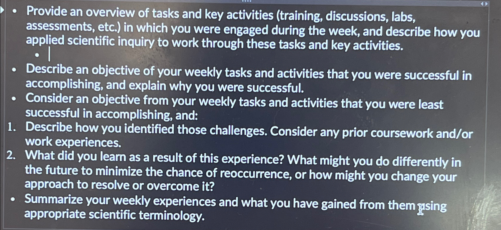 Solved Provide an overview of tasks and key activities | Chegg.com