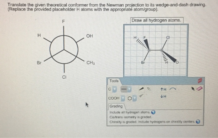 Solved Translate the given theoretical conformer from the | Chegg.com