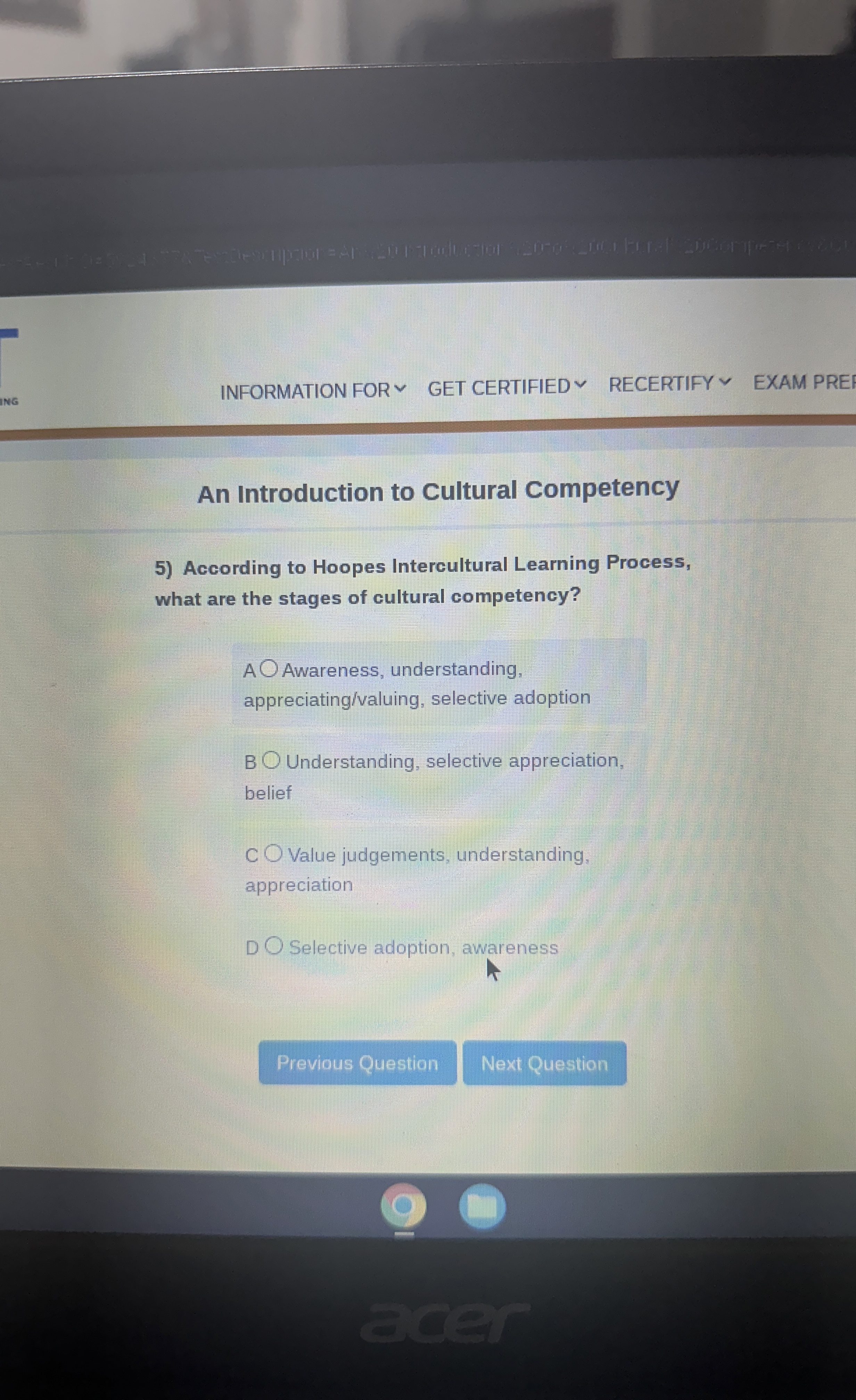 Solved An Introduction to Cultural CompetencyAccording to | Chegg.com