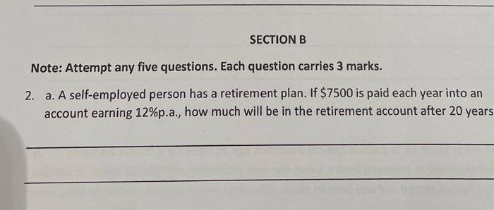 Solved Note: Attempt any five questions. Each question | Chegg.com