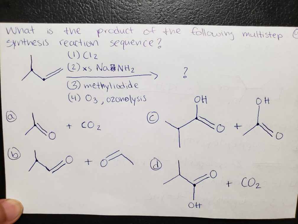 Solved What is the product of the following multistep | Chegg.com