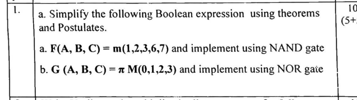 Solved a. Simplify the following Boolean expression using | Chegg.com