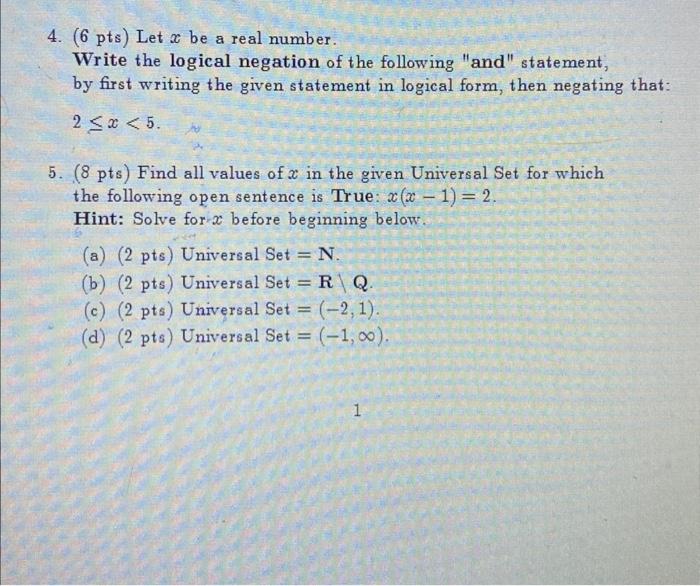 Solved (a) (2 pts) Let P(x,y) be the open sentence "|∣x∣=∣y∣ | Chegg.com