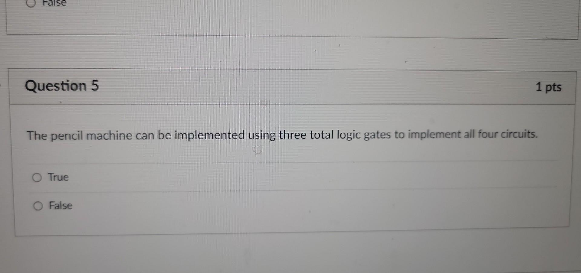 Solved The pencil machine can be implemented using three | Chegg.com