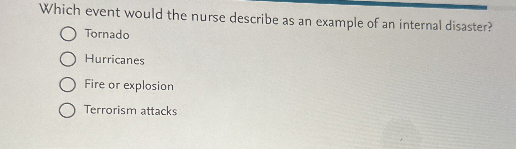 Solved Which event would the nurse describe as an example of | Chegg.com