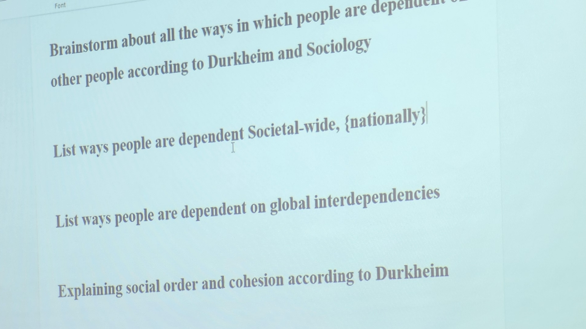 Solved Brainstorm about all the ways in which people are dep | Chegg.com