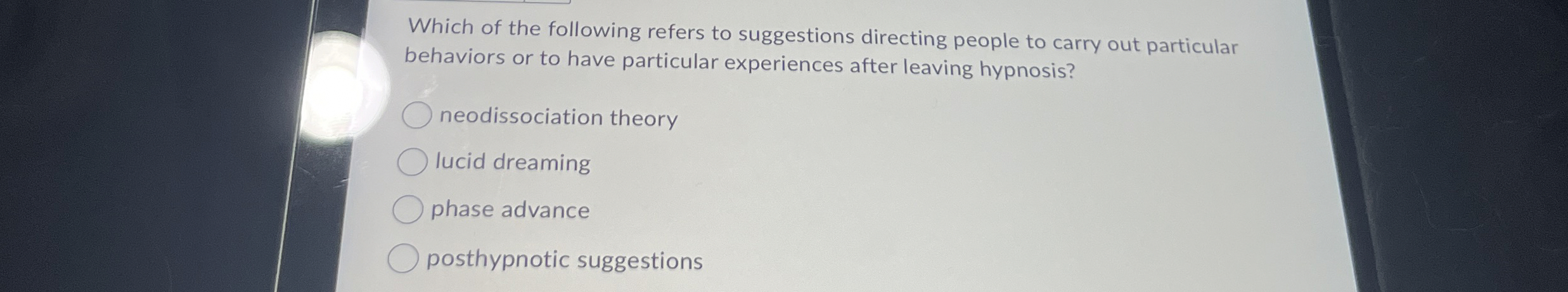 Solved Which of the following refers to suggestions | Chegg.com