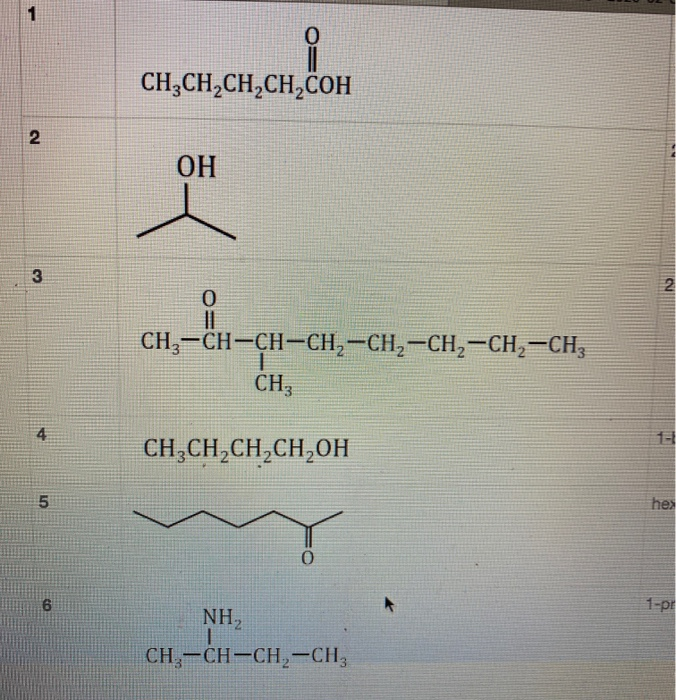 Solved CH2CH2CH,CH,COH OH CH3-CH-CH-CH2-CH2-CH2-CH, --CH, | Chegg.com