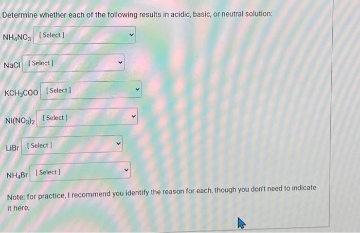 Solved Determine whether each of the following results in | Chegg.com