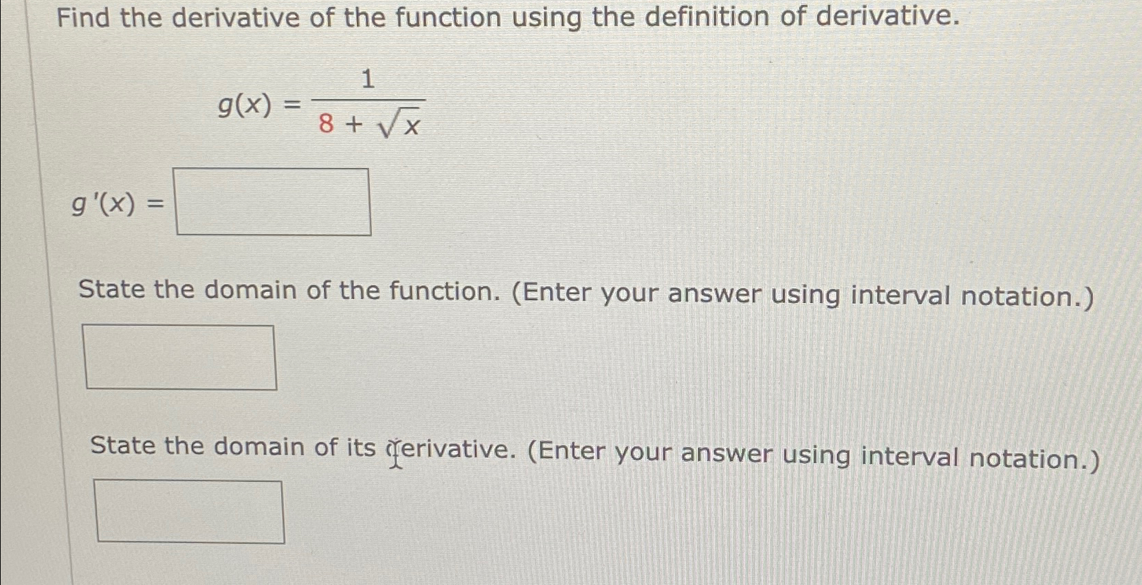 Solved Find the derivative of the function using the | Chegg.com