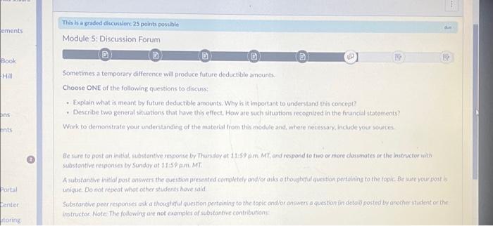 Solved Sometimes a temporary difference will produce future | Chegg.com