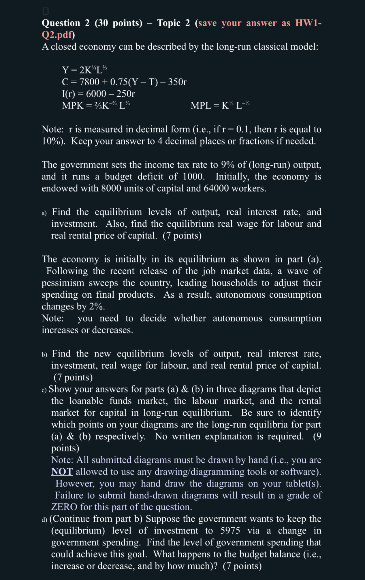 Solved Question 2 (30 ﻿points) - ﻿Topic 2 (save your answer | Chegg.com