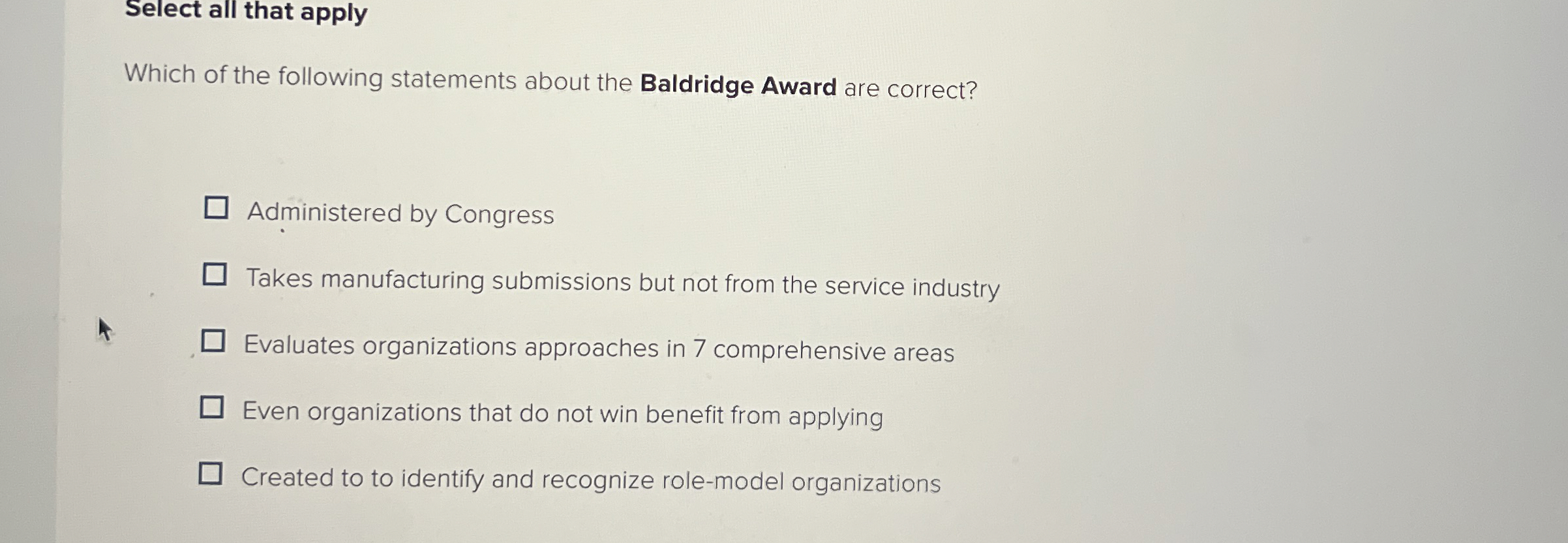 Solved Select all that applyWhich of the following | Chegg.com