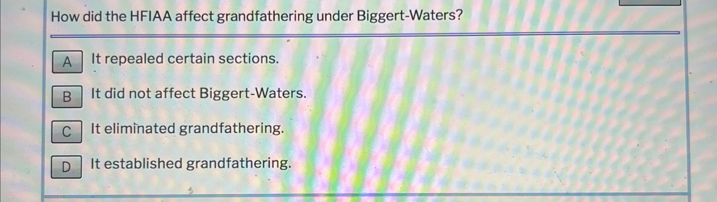 Solved How did the HFIAA affect grandfathering under | Chegg.com