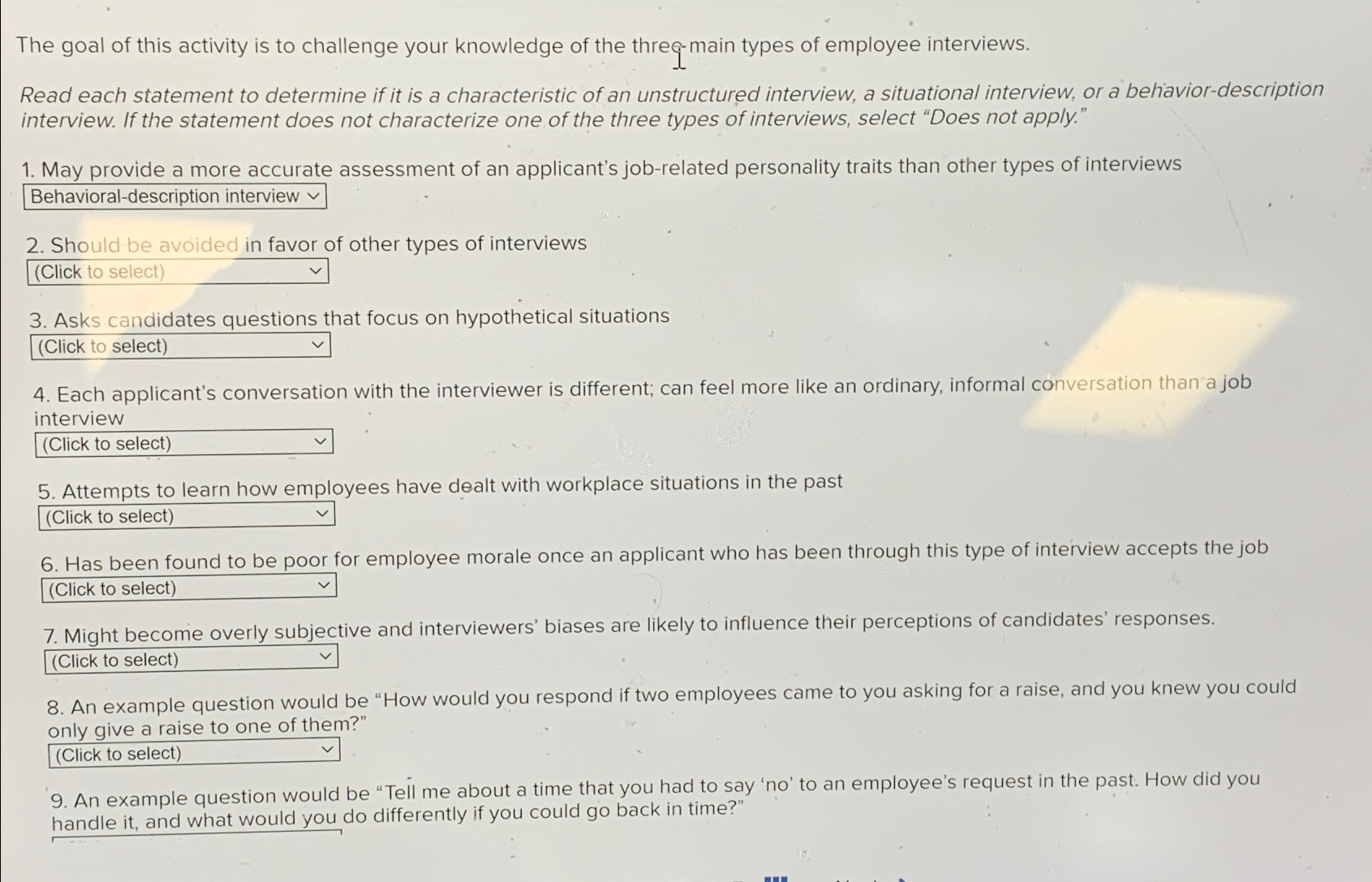 Solved The goal of this activity is to challenge your | Chegg.com