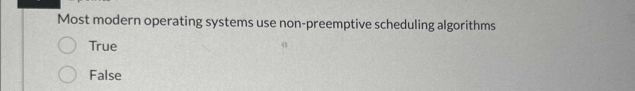 Solved Most modern operating systems use non-preemptive | Chegg.com