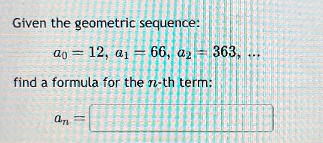 Solved Given the geometric | Chegg.com