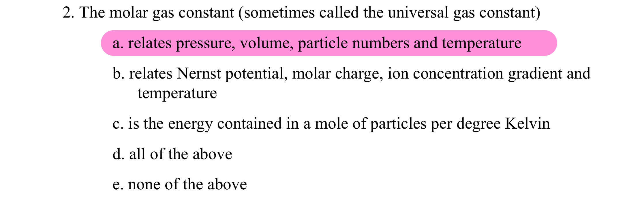 Solved The molar gas constant (sometimes called the | Chegg.com