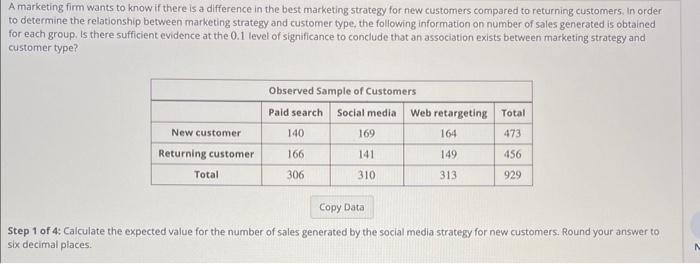 Solved A marketing firm wants to knowif there is a | Chegg.com