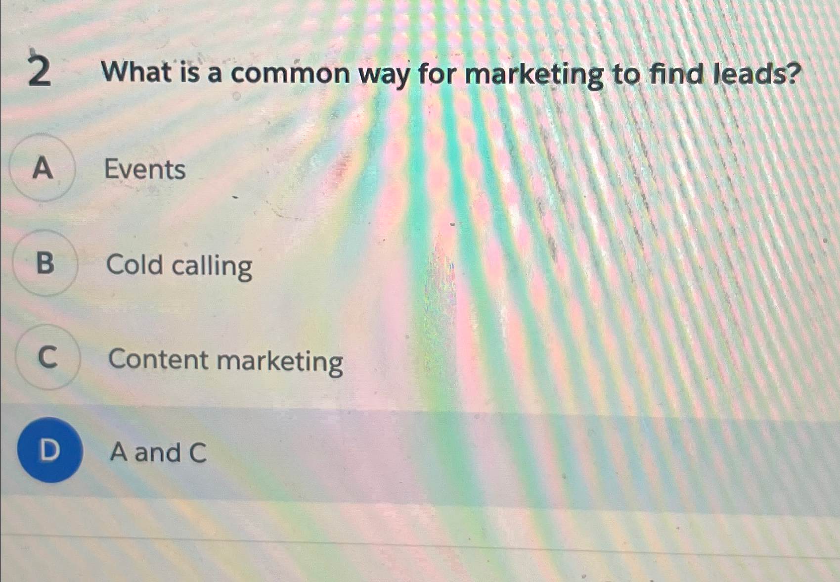 Solved 2 ﻿What is a common way for marketing to find | Chegg.com