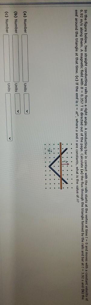Solved In the figure below, two straight conducting rails | Chegg.com