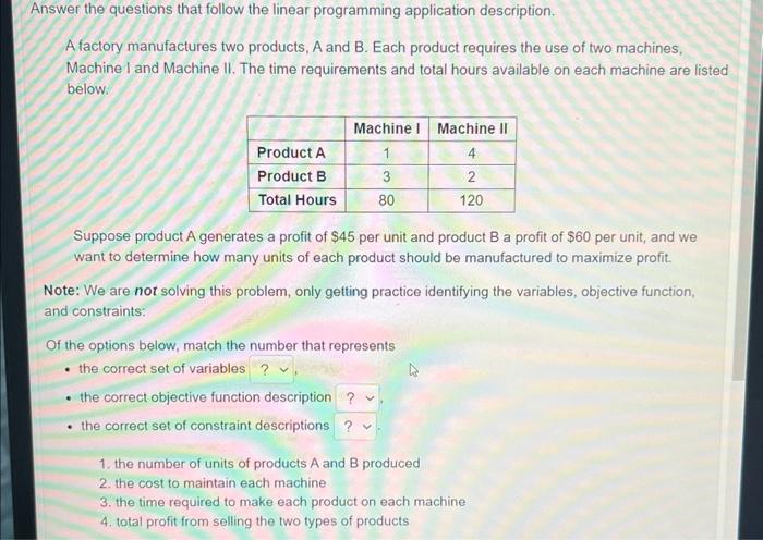 Solved Answer the questions that follow the linear | Chegg.com