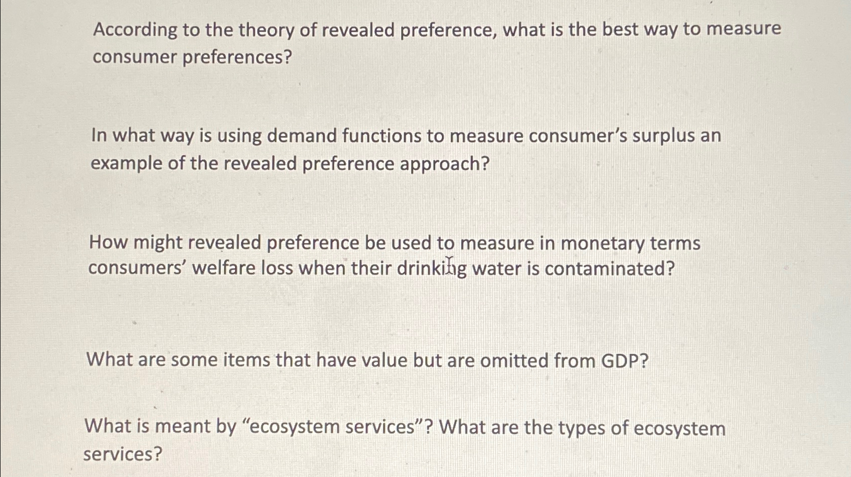 Solved According to the theory of revealed preference, what | Chegg.com